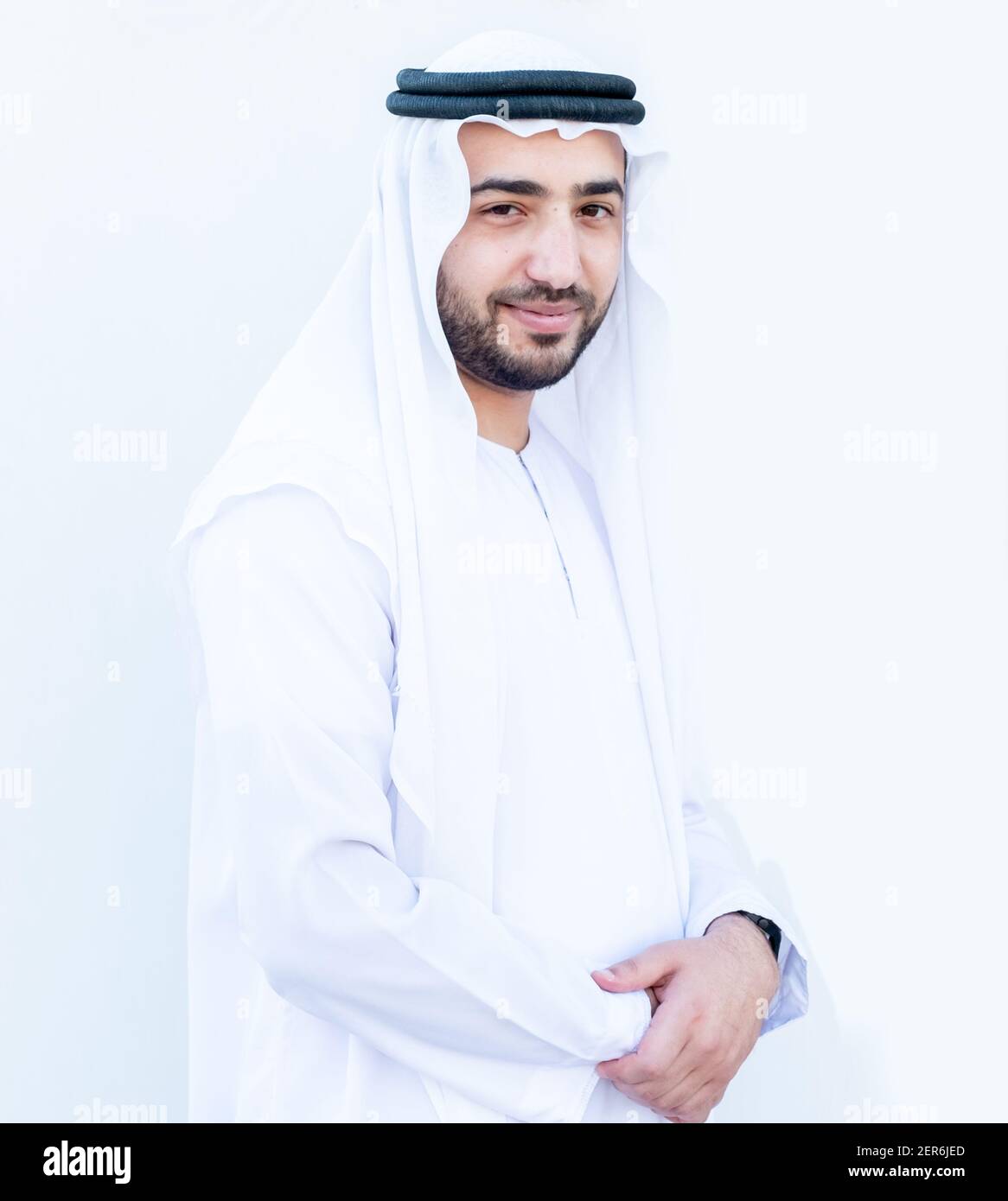 Arabic guy smiling and feeling happy Stock Photo - Alamy