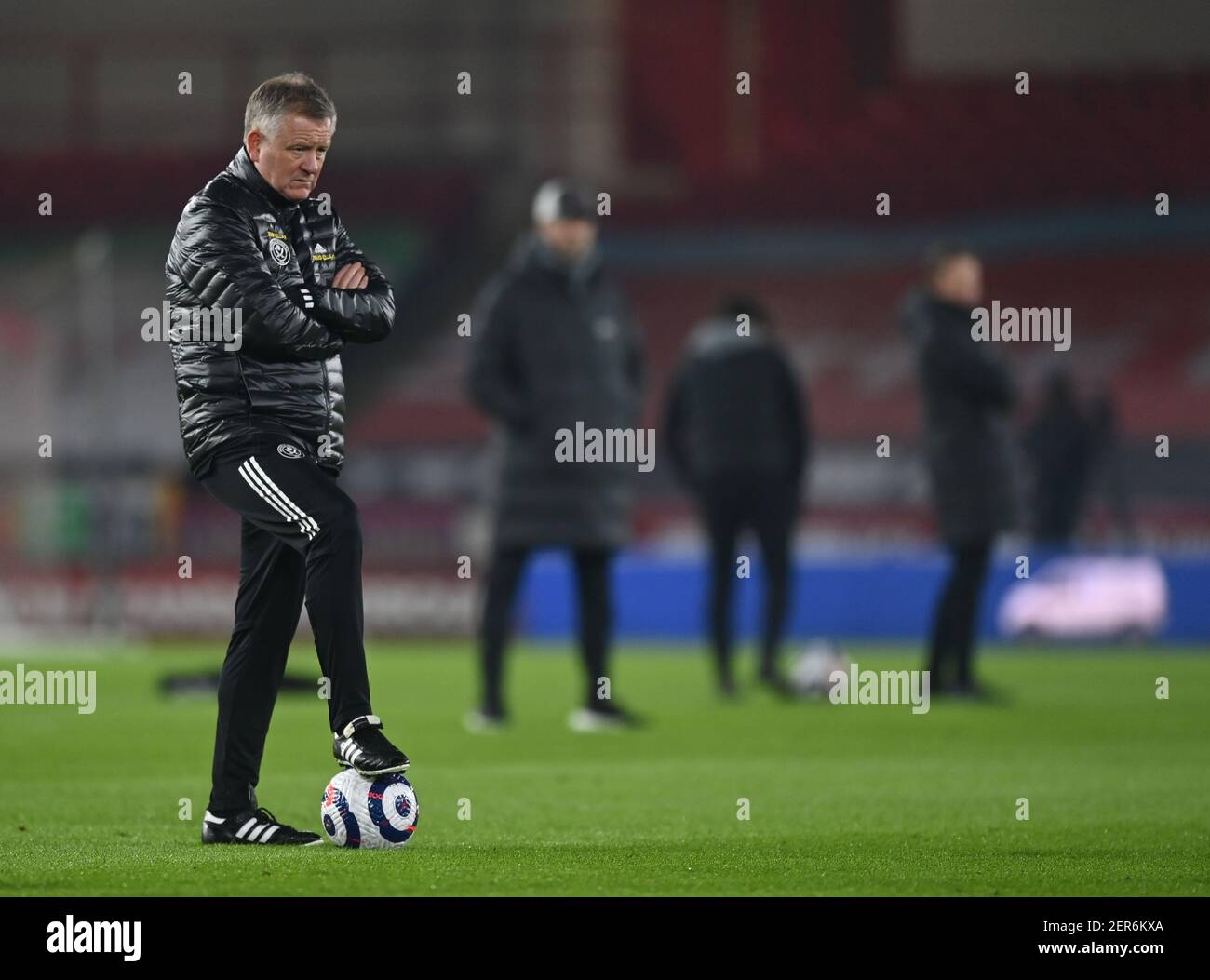 Sheffield United manager Chris Wilder before the Premier League match ...