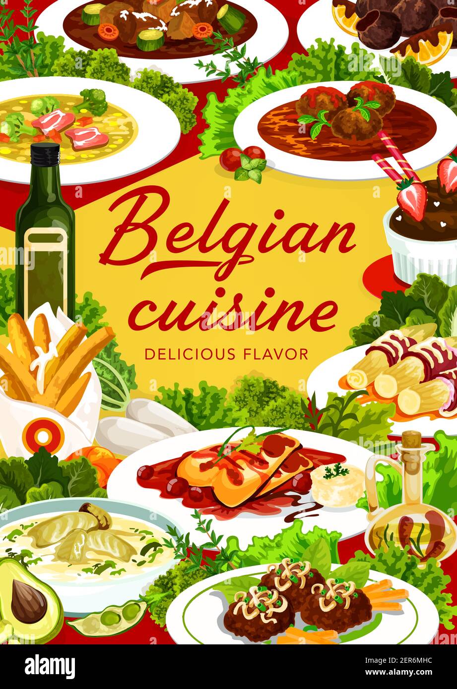 Belgian cuisine food menu meals and dishes, Belgium restaurant dinner ...