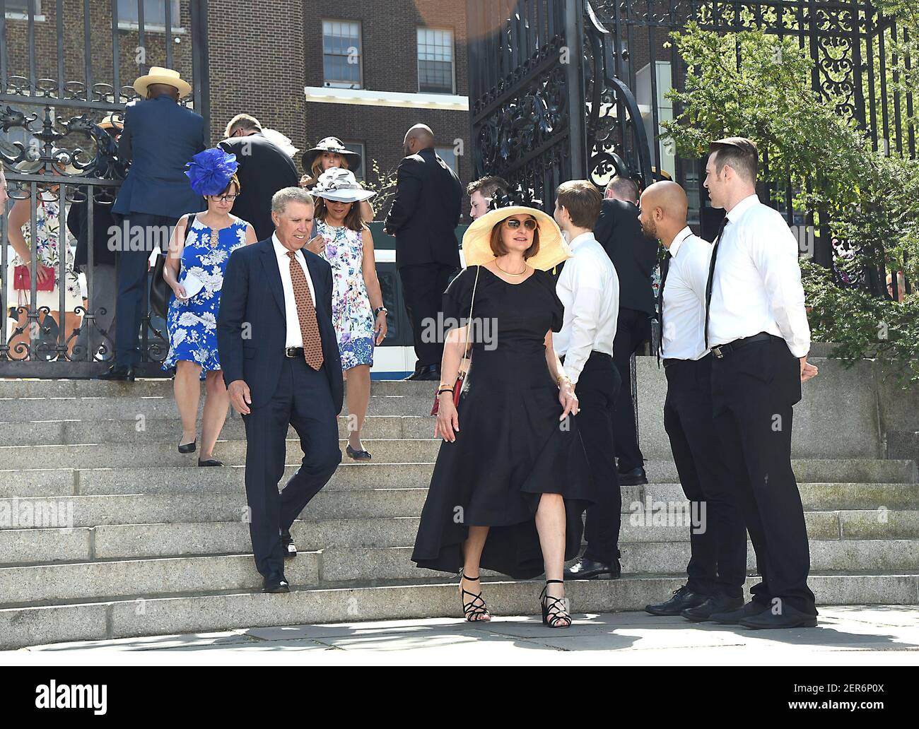 atmosphere attends the Central Park Conservancy Hat Luncheon on May 2 ...