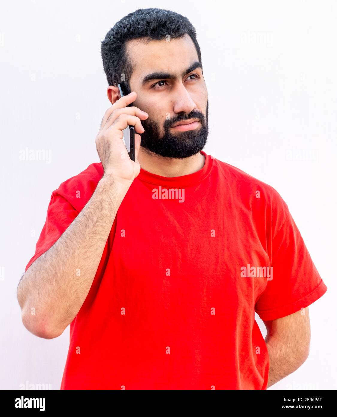 Guy making an expression of being angry and sad Stock Photo - Alamy