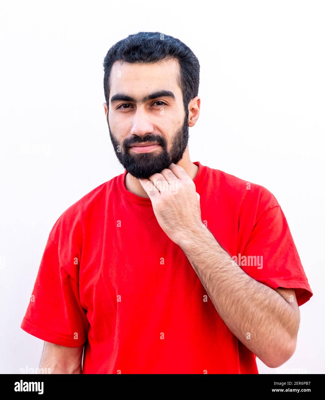 Guy making a serious look Stock Photo - Alamy