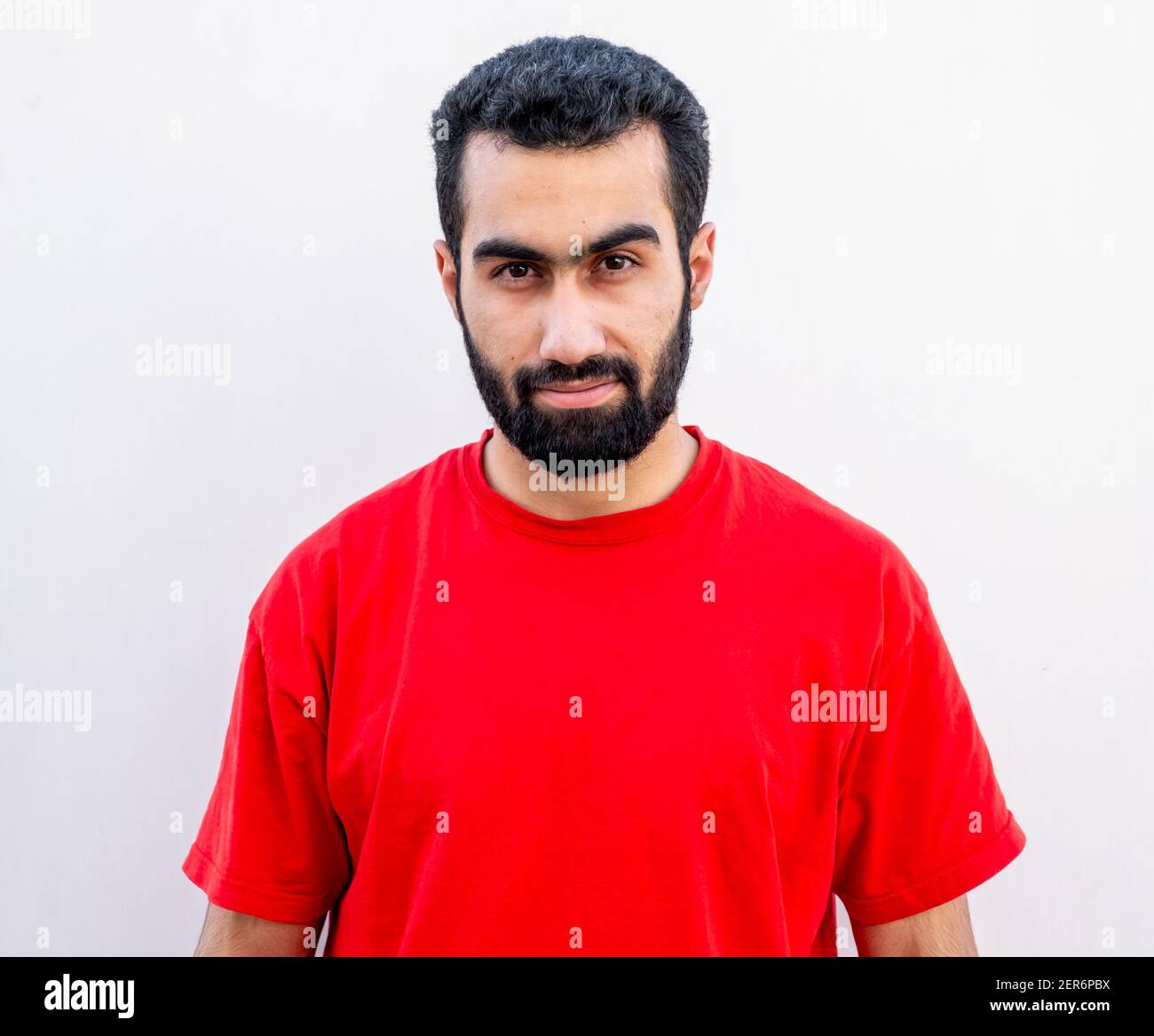 Guy making a serious look Stock Photo - Alamy