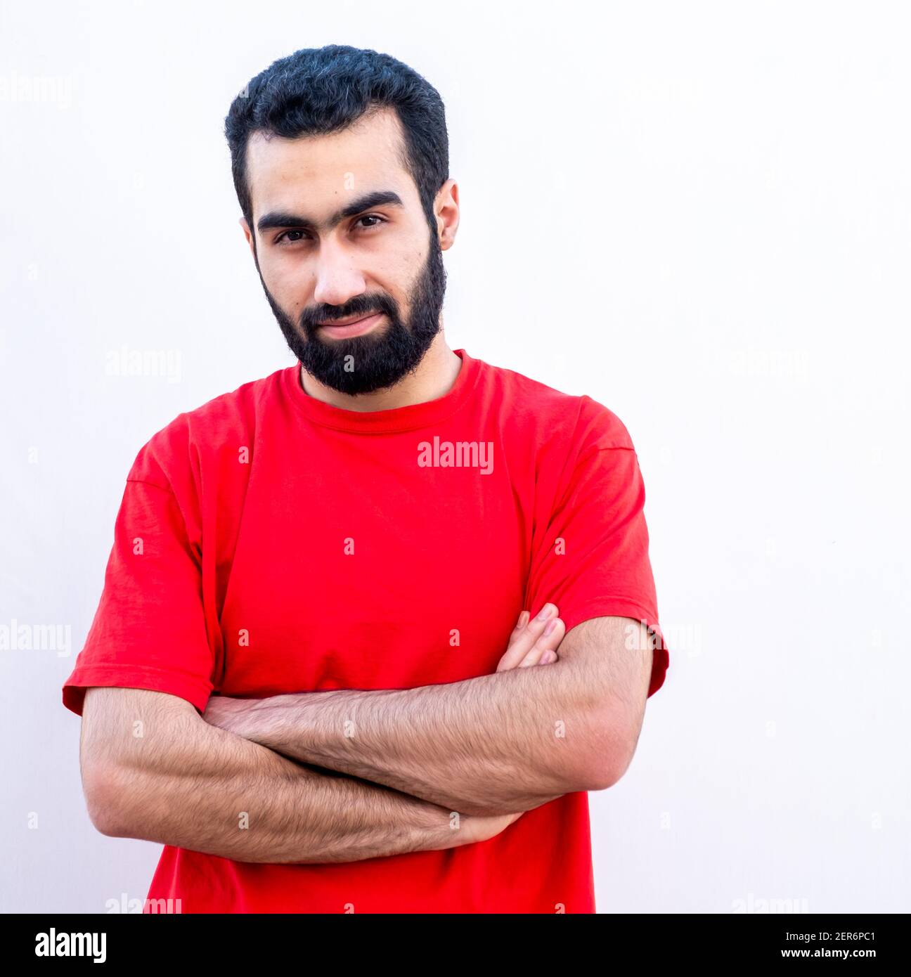 Guy making a serious look Stock Photo - Alamy