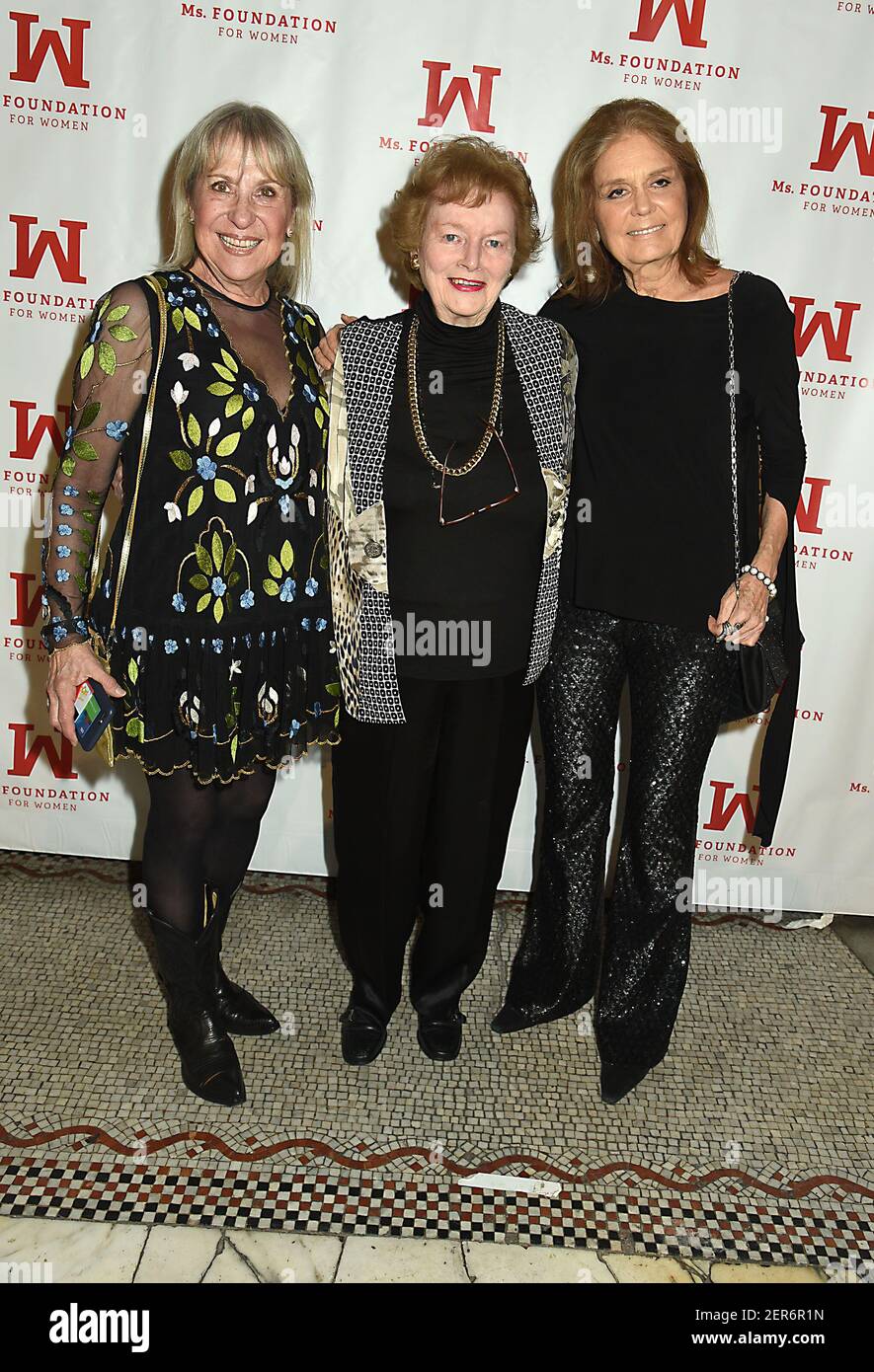 Letty Cotton Pogribin, Pat Carbine and Gloria Steinem attends the Ms ...