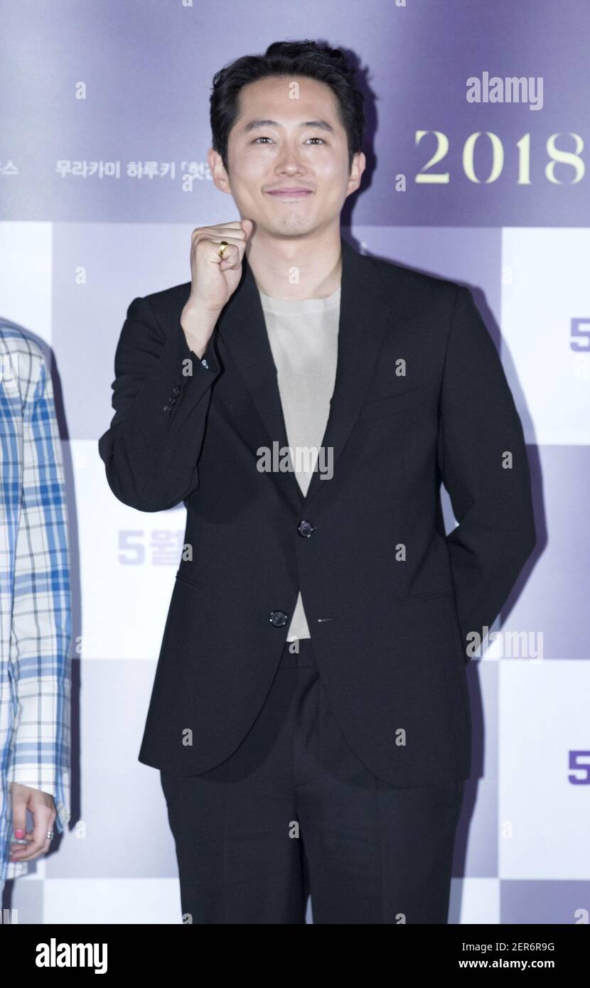 4 May 2018 - Seoul, South korea : South Korean-American actor Steven ...