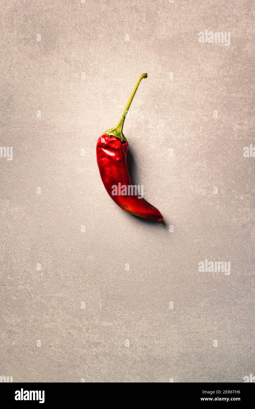 Single Red Chilli High Resolution Stock Photography and Images - Alamy