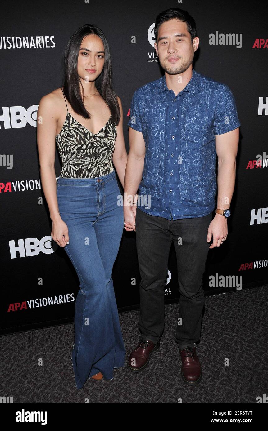 (L-R) Stacy Kusumolkul and Raymond Lee arrives at the 2018 HBO APA ...