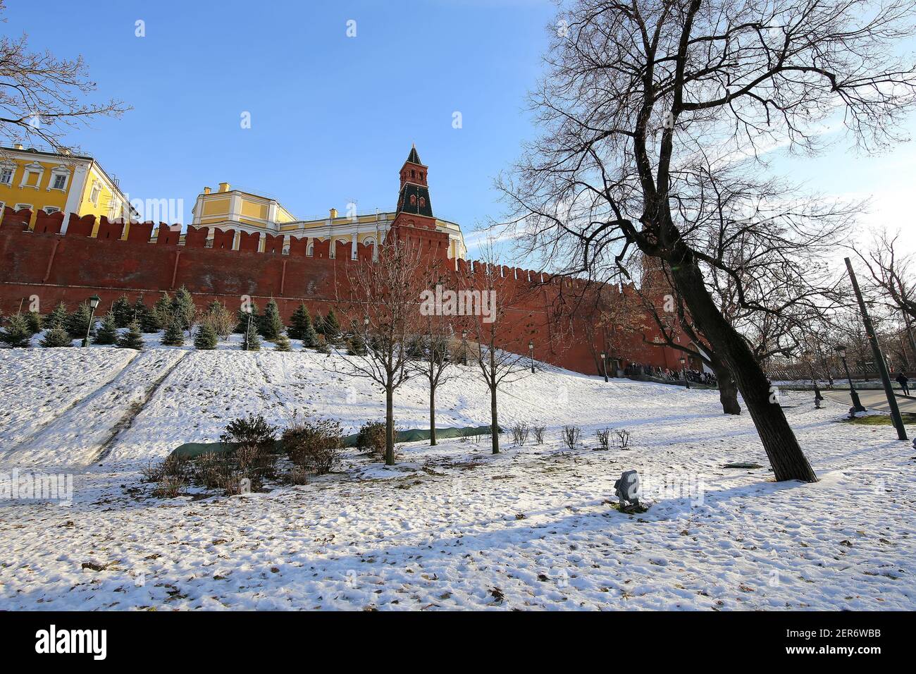 Moscow Kremlin on a sunny winter day, Russia Stock Photo - Alamy