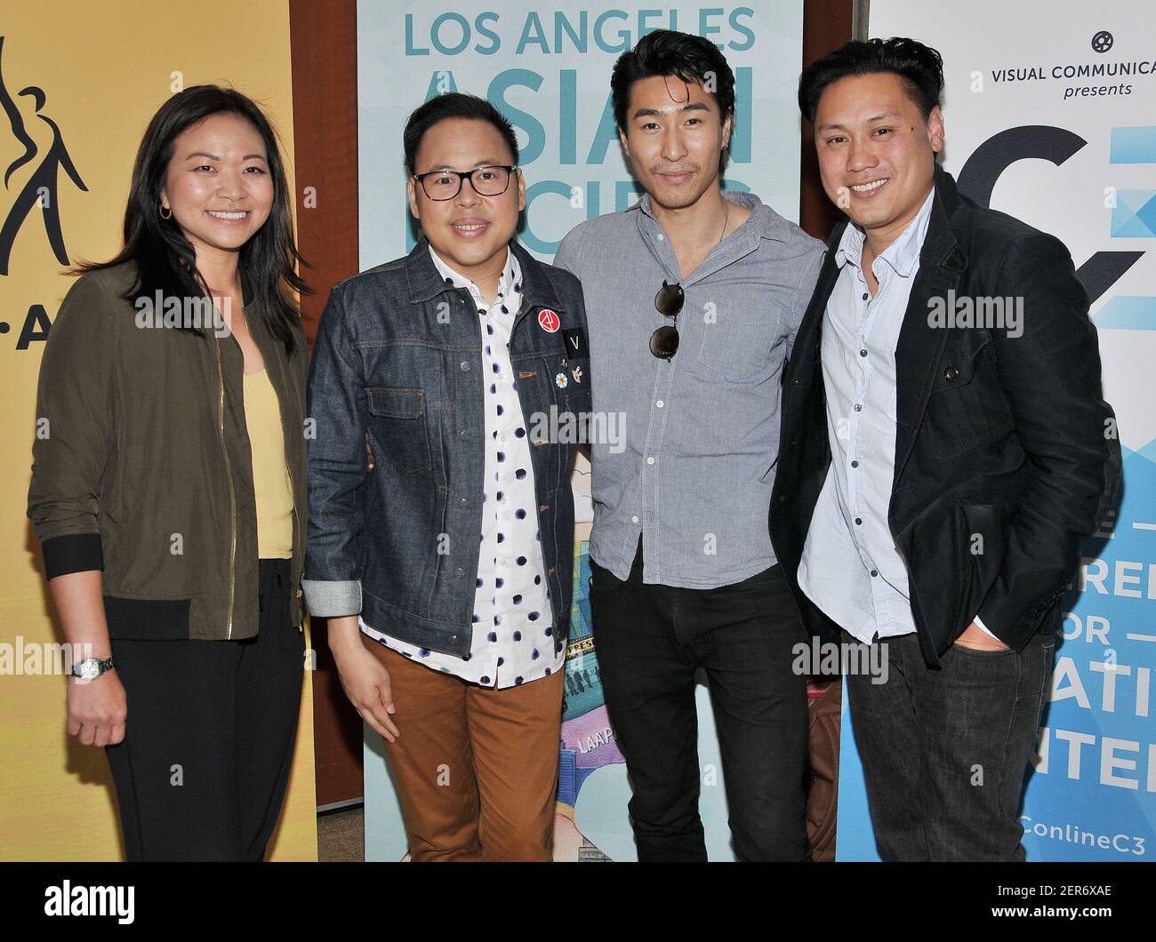(L-R) "Crazy Rich Asians" Cast & Crew - Screenwriter Adele Lim, Actors ...