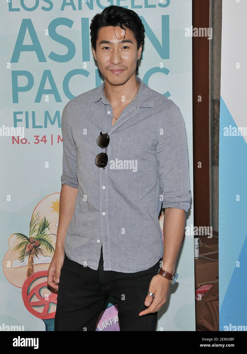 Actor Chris Pang at the 2018 Los Angeles Asian Pacific Film Festival ...