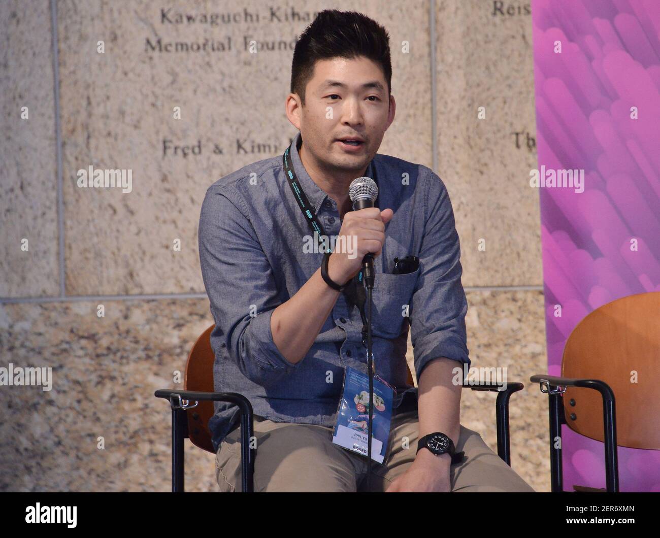 Moderator Phil Yu at the 2018 Los Angeles Asian Pacific Film Festival ...
