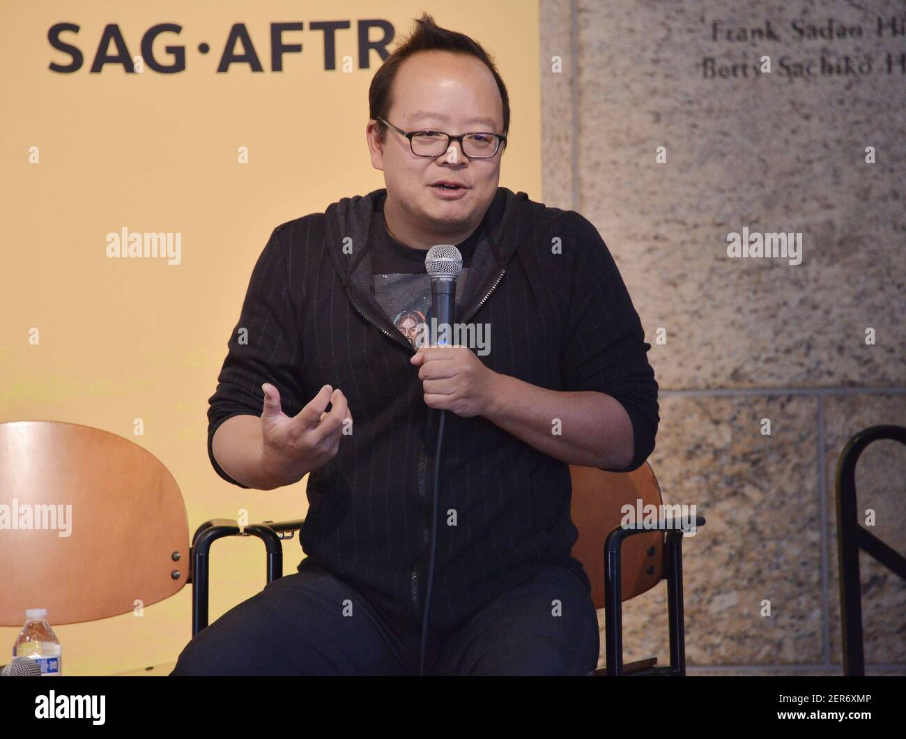 Moderator Jeff Yang at the 2018 Los Angeles Asian Pacific Film Festival ...