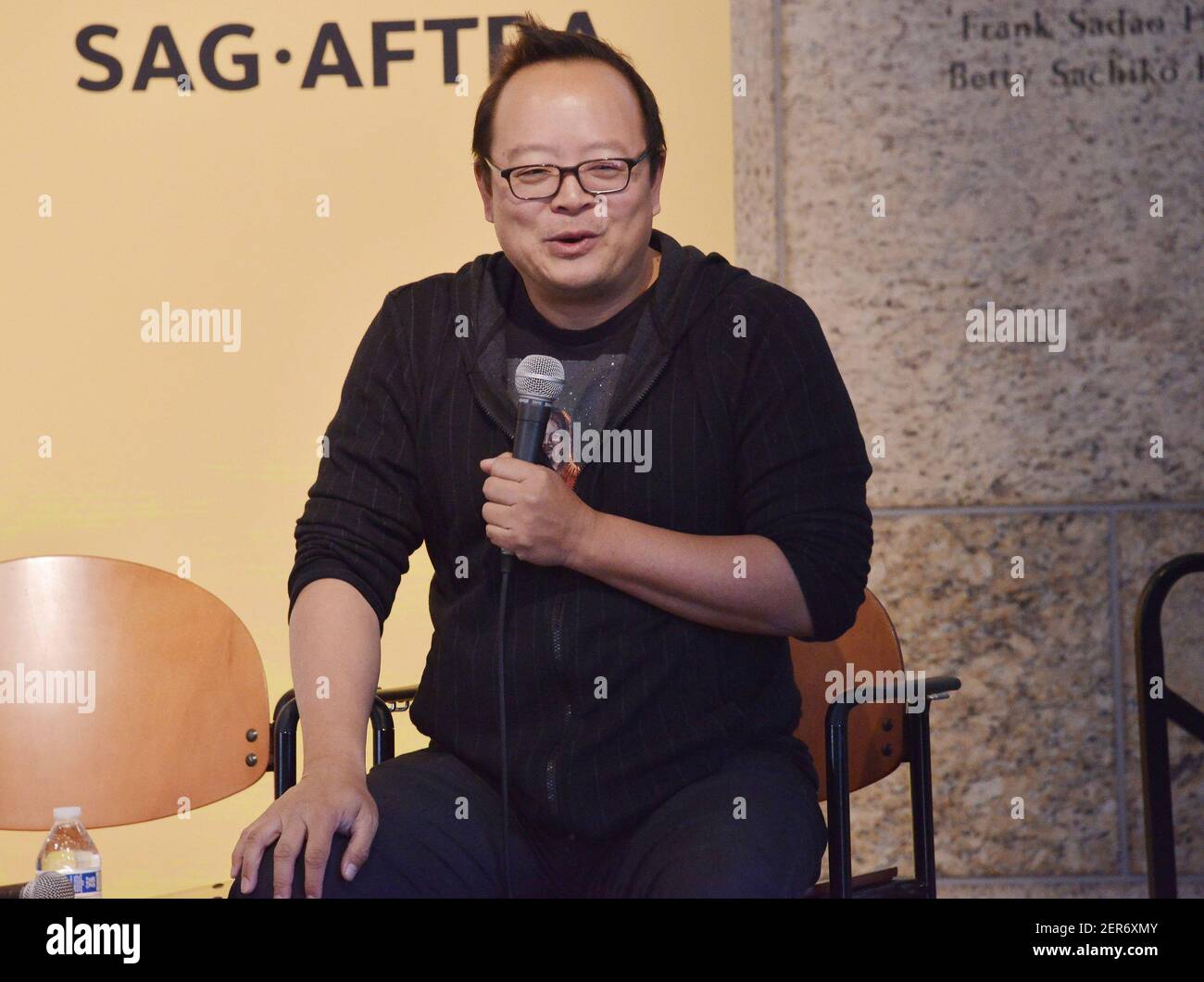 Moderator Jeff Yang at the 2018 Los Angeles Asian Pacific Film Festival ...