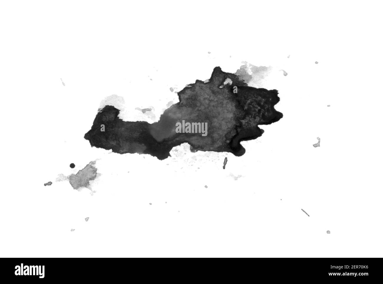 Black ink splash brush backdrop Stock Photo - Alamy