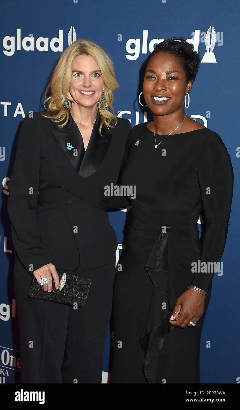 Glaad CEO and President Sarah Kate Ellis and Pamela Stewart attends the ...