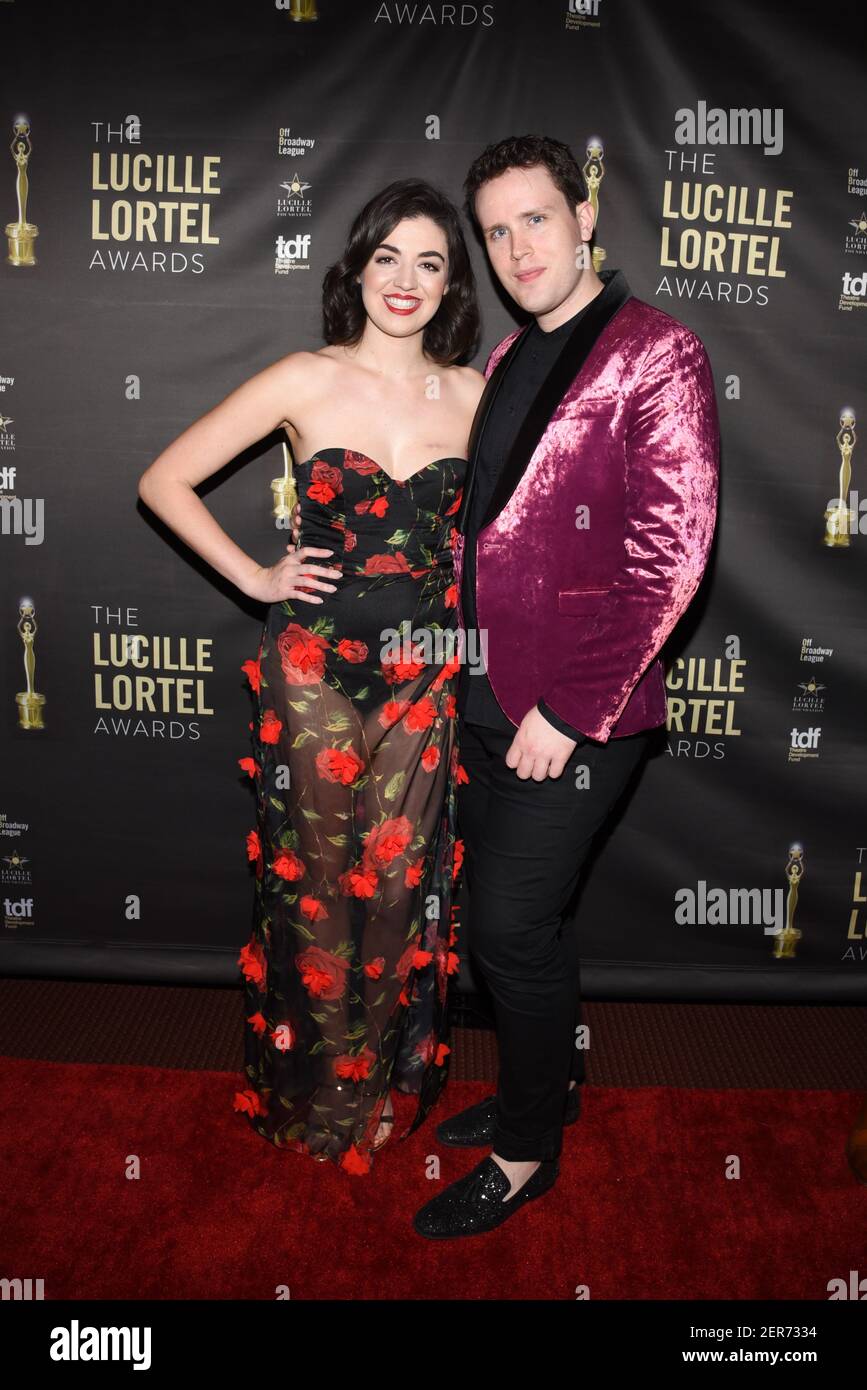 Barrett Wilbert Weed and Grey Henson attend 2018 Lucille Lortel Awards ...