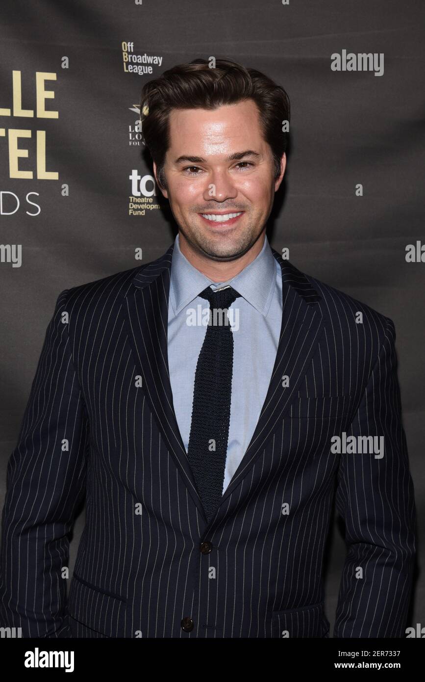 Andrew Rannells attends 2018 Lucille Lortel Awards Arrivals on May 06 ...