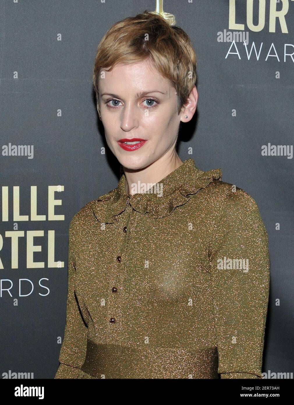 Actress Denise Gough attends the 2018 Lucille Lortel Awards at the NYU ...