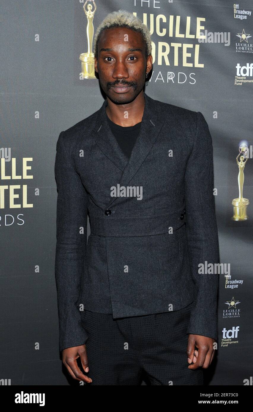 Actor Nathan Stewart-Jarrett attends the 2018 Lucille Lortel Awards at ...