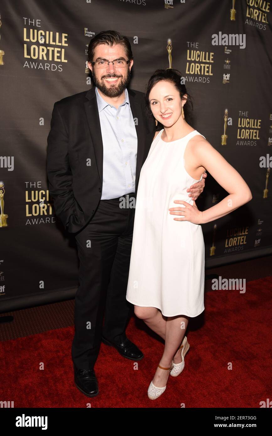 Jason OConnell and Kate Hamill attend 2018 Lucille Lortel Awards ...