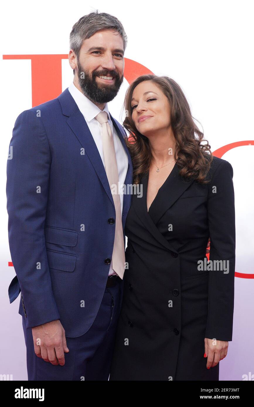 Bill Holderman (L) and producer/writer Erin Simm at the Paramount ...