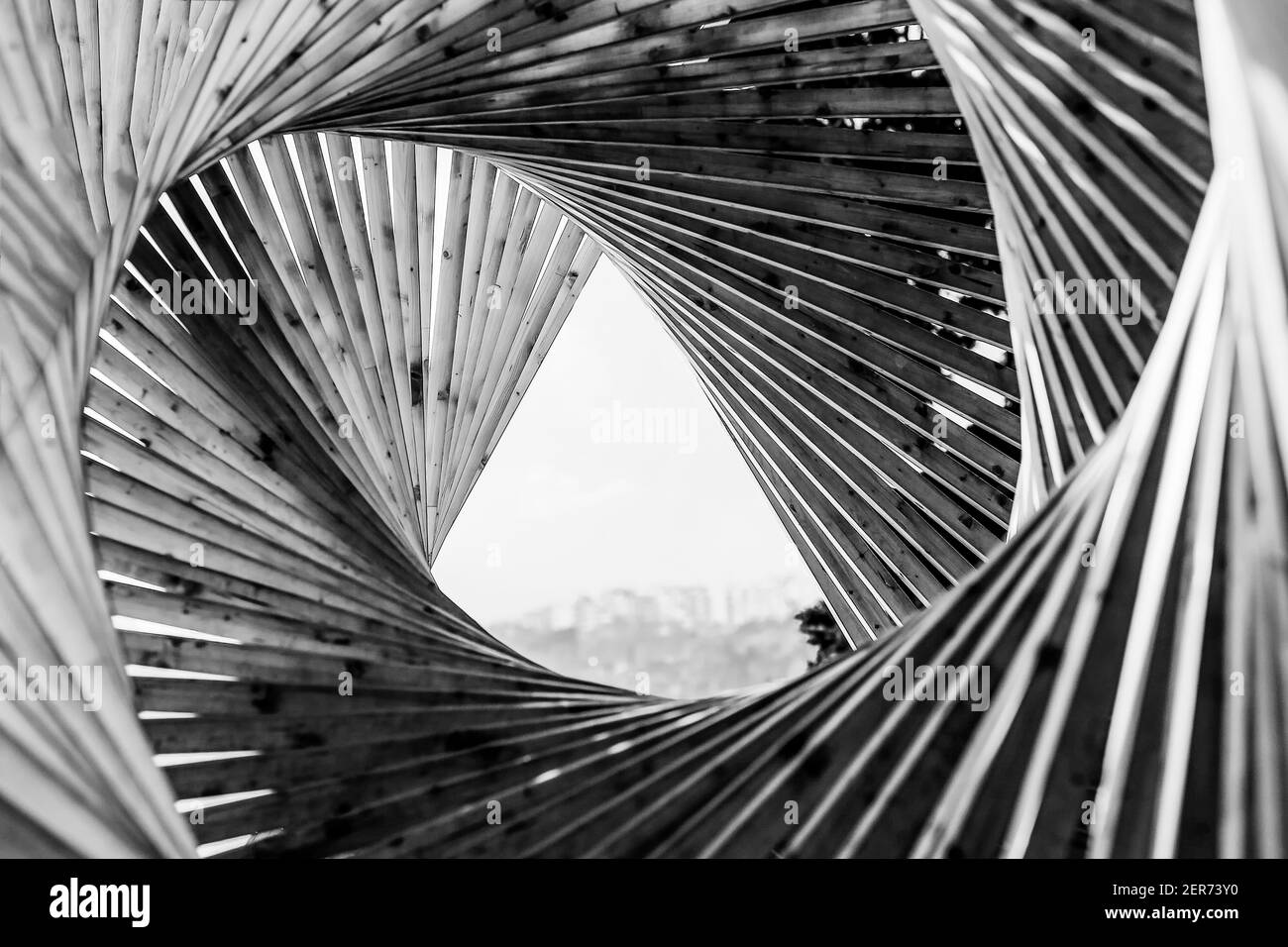 Abstract spiral pattern made Black and White Stock Photos & Images - Alamy