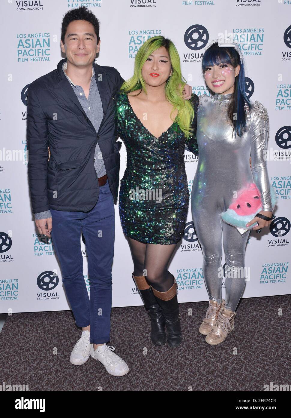 Christopher Ruiz, Yoko Okumura and Ihui Wu at the 2018 Los Angeles Asian Pacific Film Festival ...