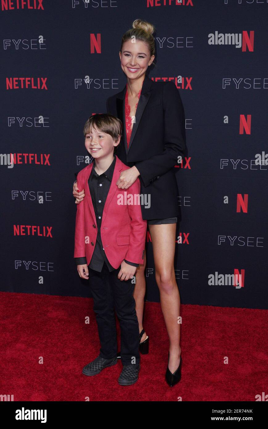 Finn Carr (L) and Isabel May at Netflix FYSEE Kick-Off Event held at ...