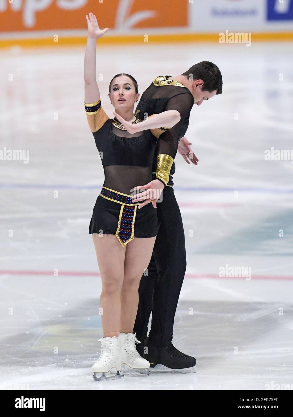 THE HAGUE, NETHERLANDS - FEBRUARY 28: Alexandra Herbrikova and Nicolas ...
