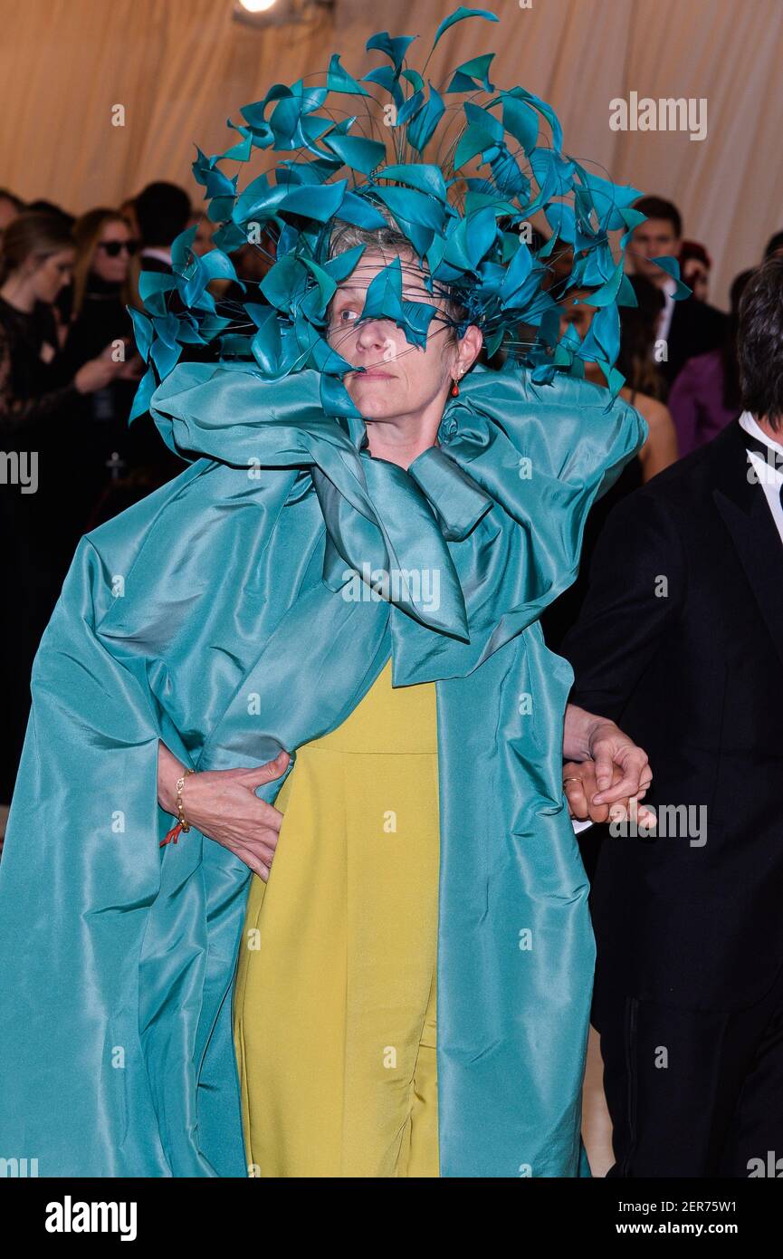 Frances McDormand walking the red carpet at The Metropolitan Museum of ...
