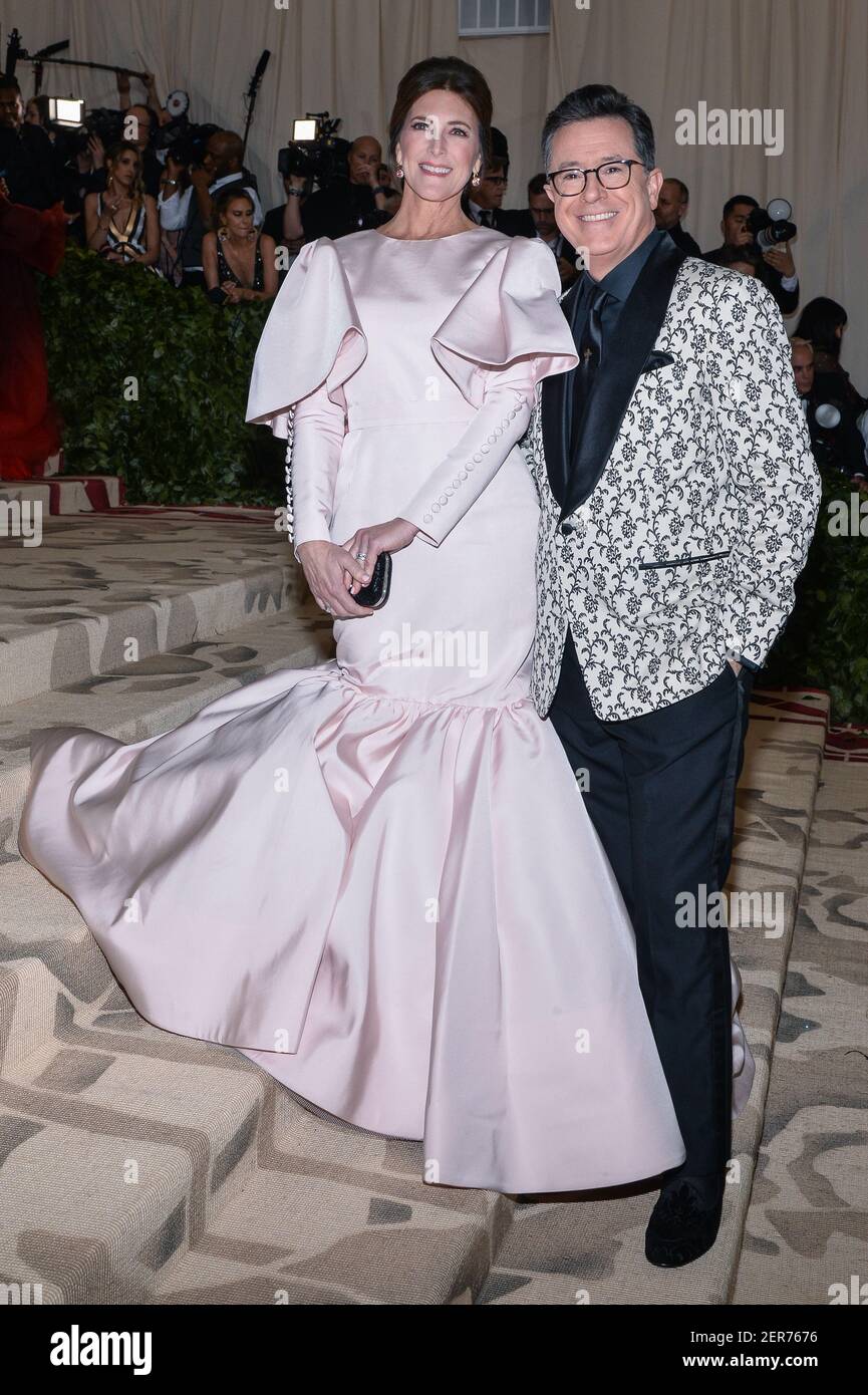 Evelyn McGee-Colbert and Stephen Colbert walking the red carpet at The ...