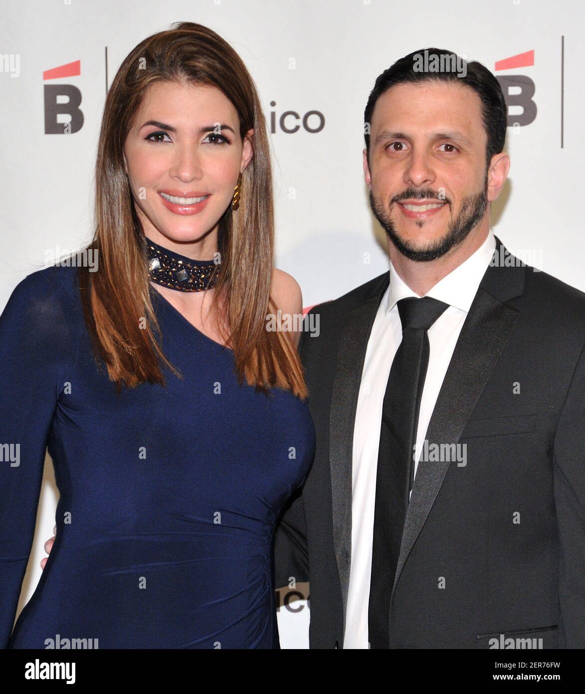 L-R: Univision journalist Patrcia Fuenmayor and Jorge Chapar attend the ...
