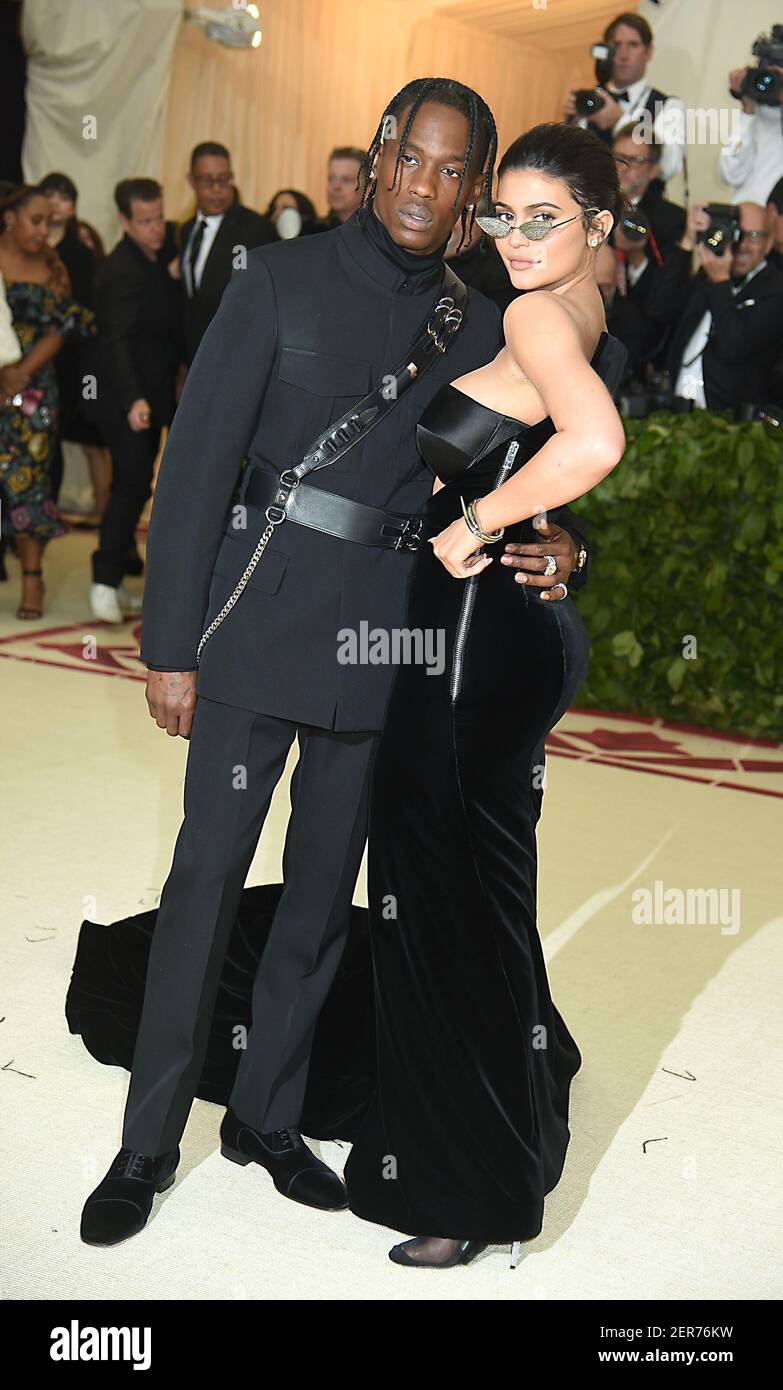 Kylie Jenner and Travis Scott attends the Costume Institute Benefit at ...