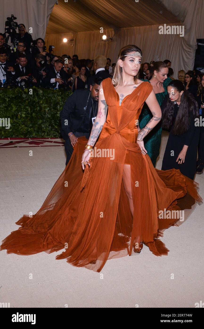 Paris Jackson walking on the red carpet at The Metropolitan Museum of ...