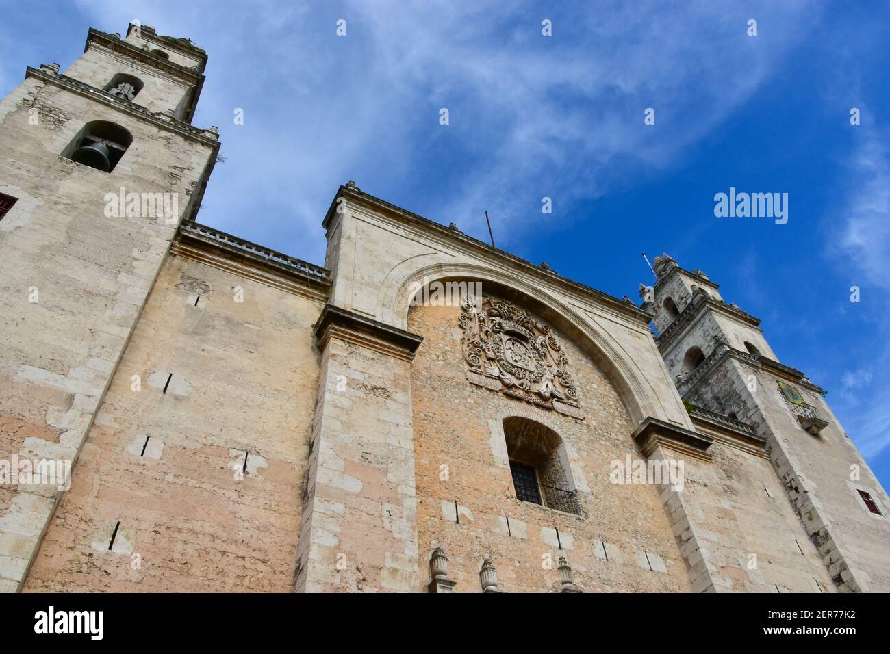 Cathedral of Merida, the capital and largest city in Yucatan state in ...