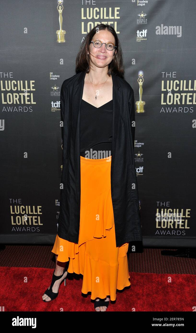 Designer Louisa Thompson attends the 2018 Lucille Lortel Awards at the ...