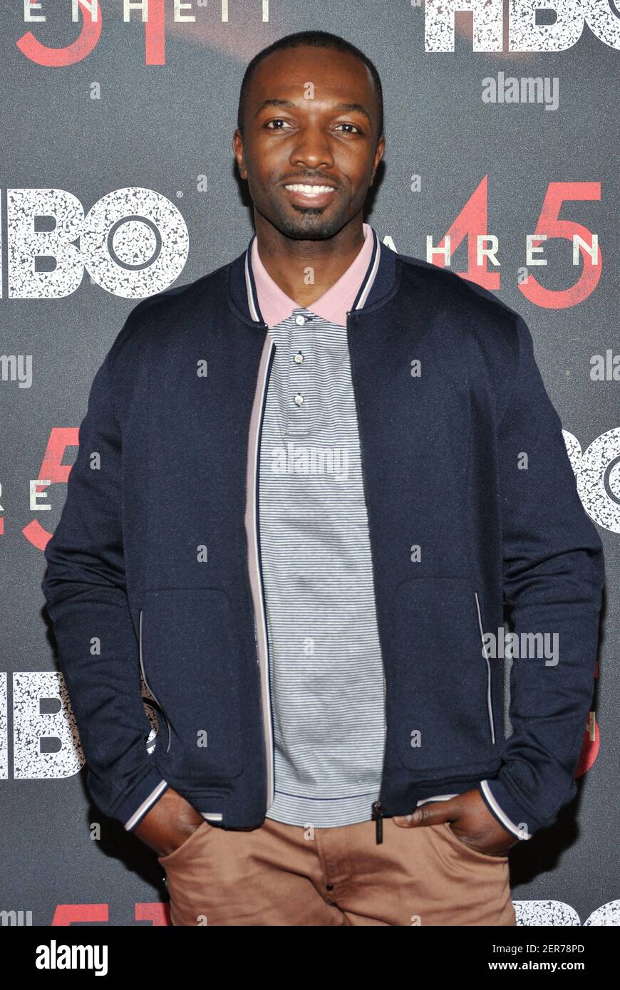 Actor Jamie Hector attends the NYC premiere of Fahrenheit 451 at the ...