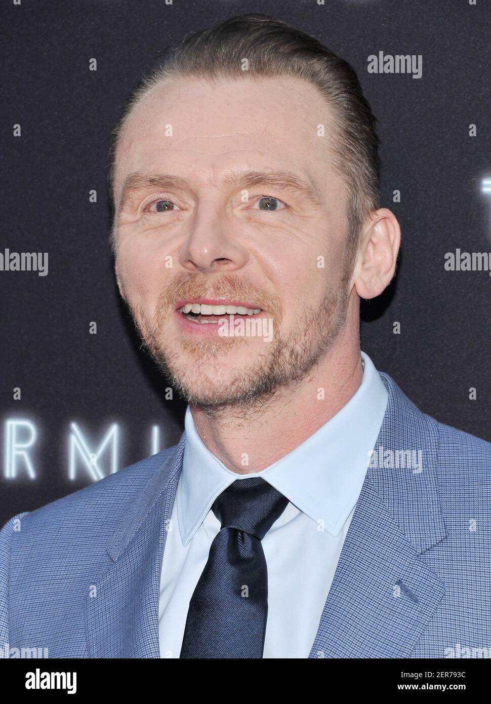 Simon Pegg arrives at the "Terminal" Premiere held at the ArcLight ...