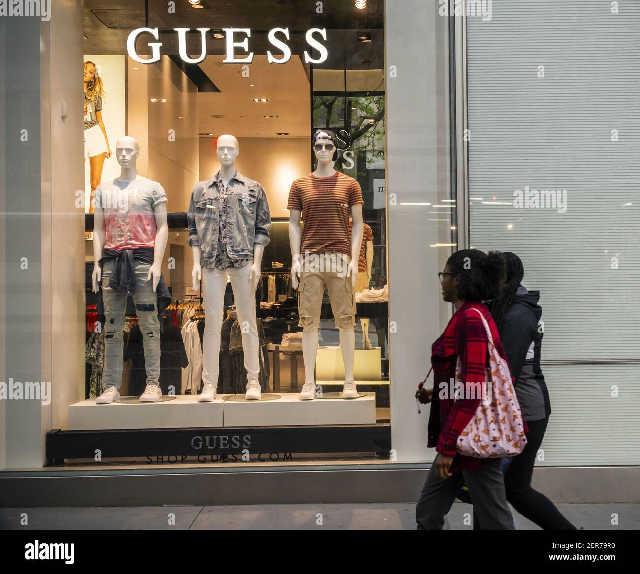 Guess store on Fifth Avenue in Midtown Manhattan in New York on Tuesday ...