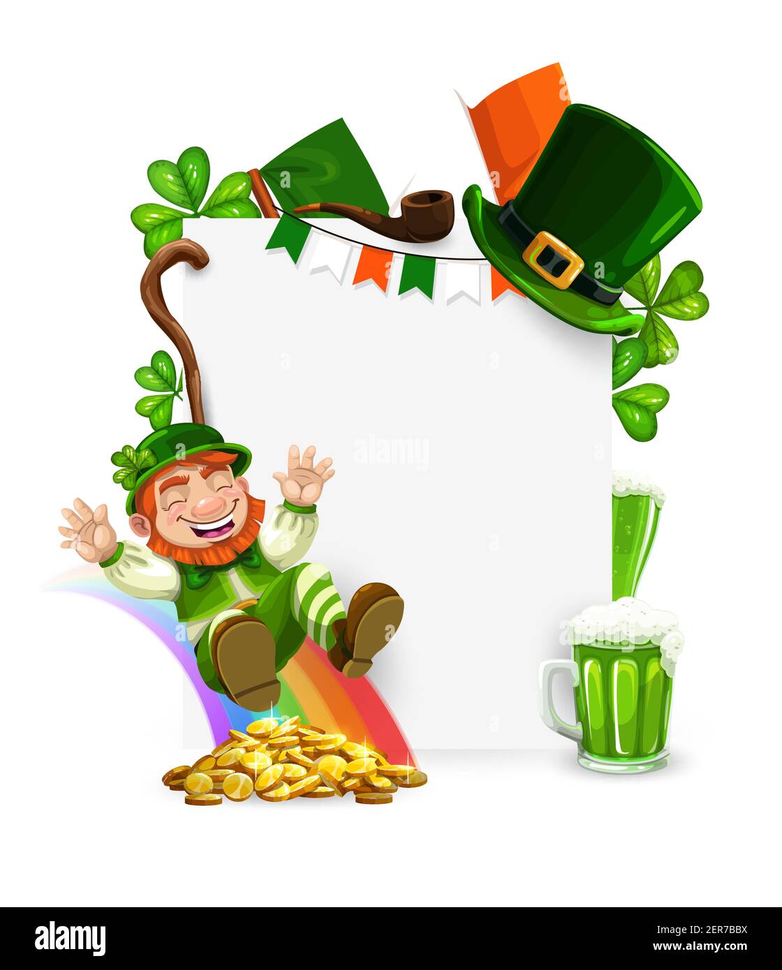 Leprechaun Cartoon Rainbow