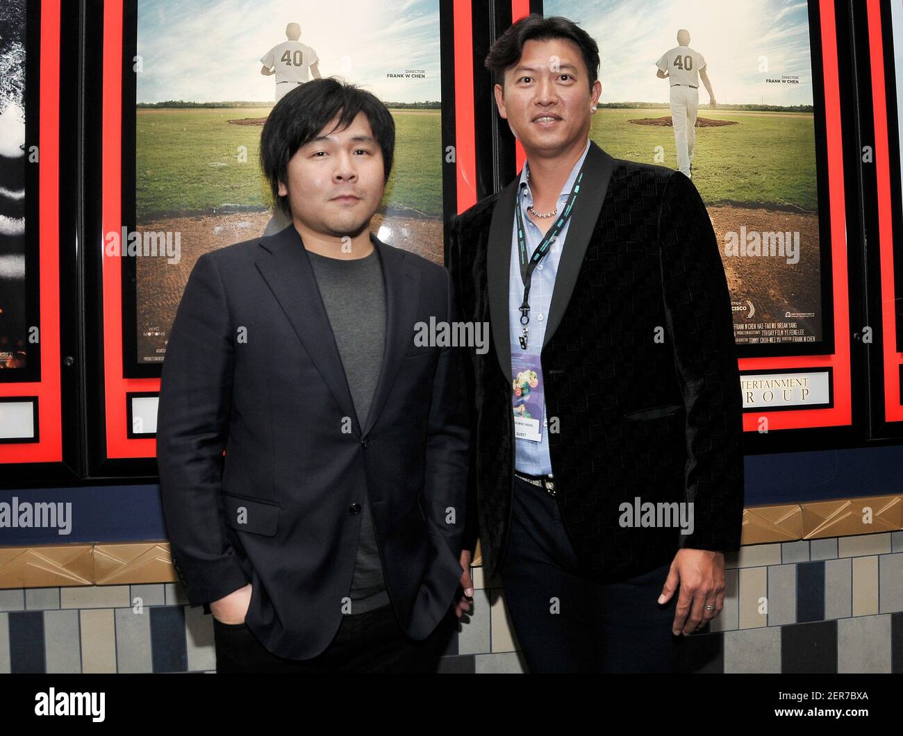 (L-R) Director Frank W. Chen and subject of the film, former baseball ...