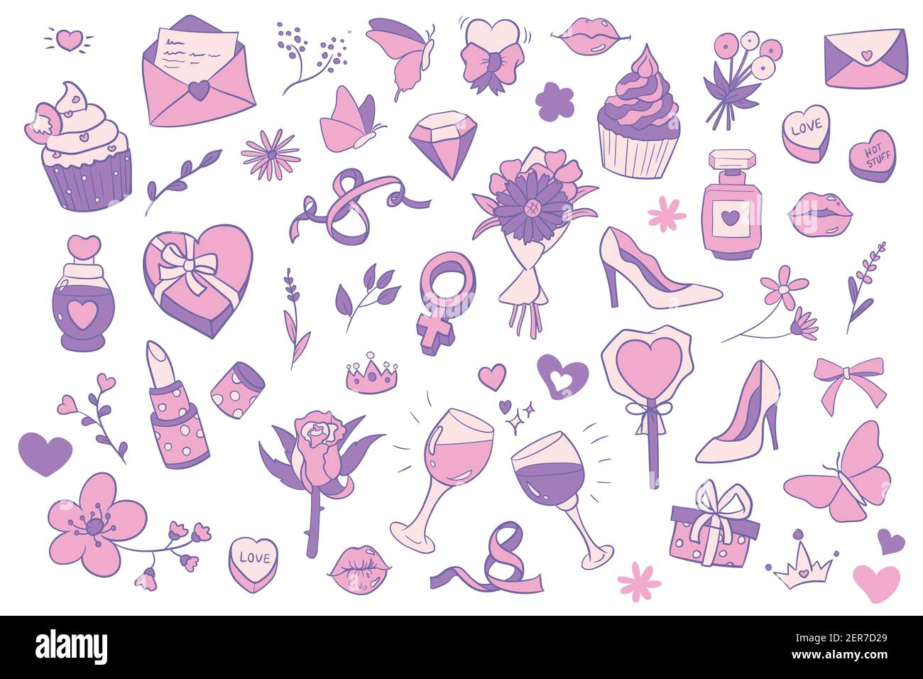 8 march, international women's day themed vector illustrations set ...