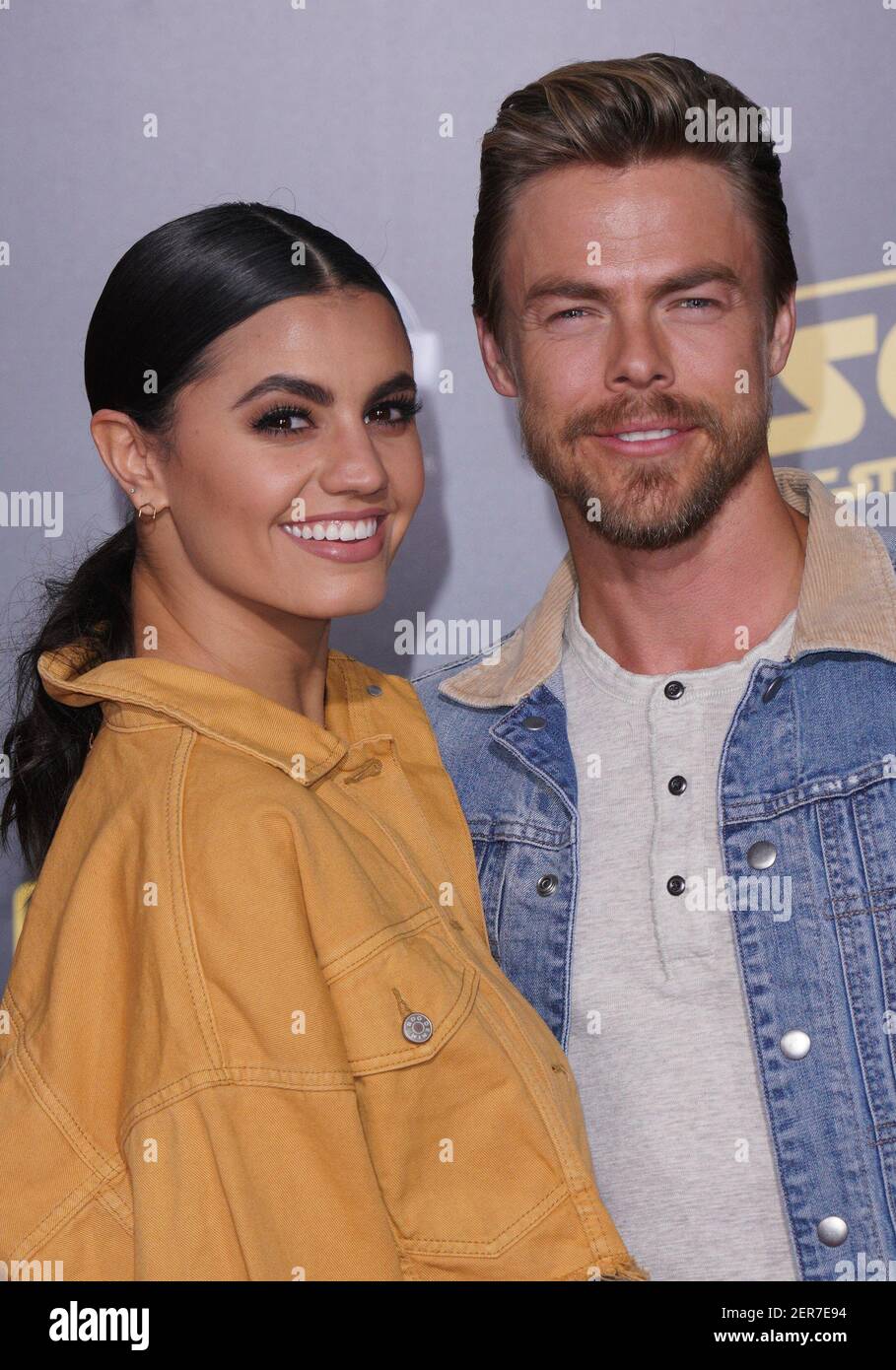 Hayley Erbert (L) and Derek Hough at the Premiere Of Disney Pictures ...