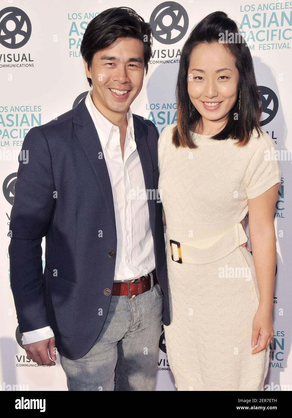 (L-R) Gareth Yuen and Arisa Yura at the 2018 Los Angeles Asian Pacific ...