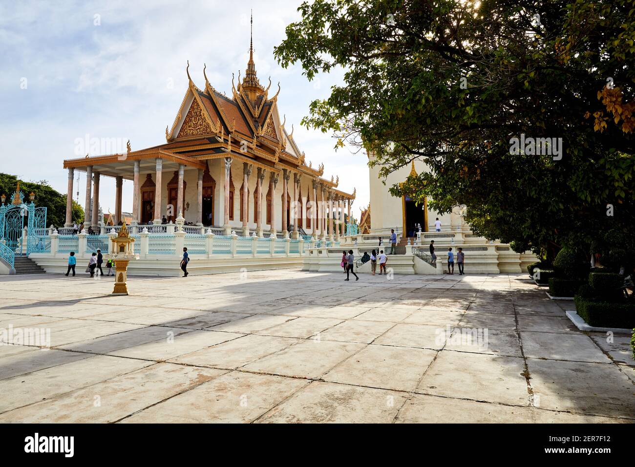 Wat Preah Keo Morakot or Silver Pagoda, Phnom Penh, Cambodia. The temple, also known as Wat ...