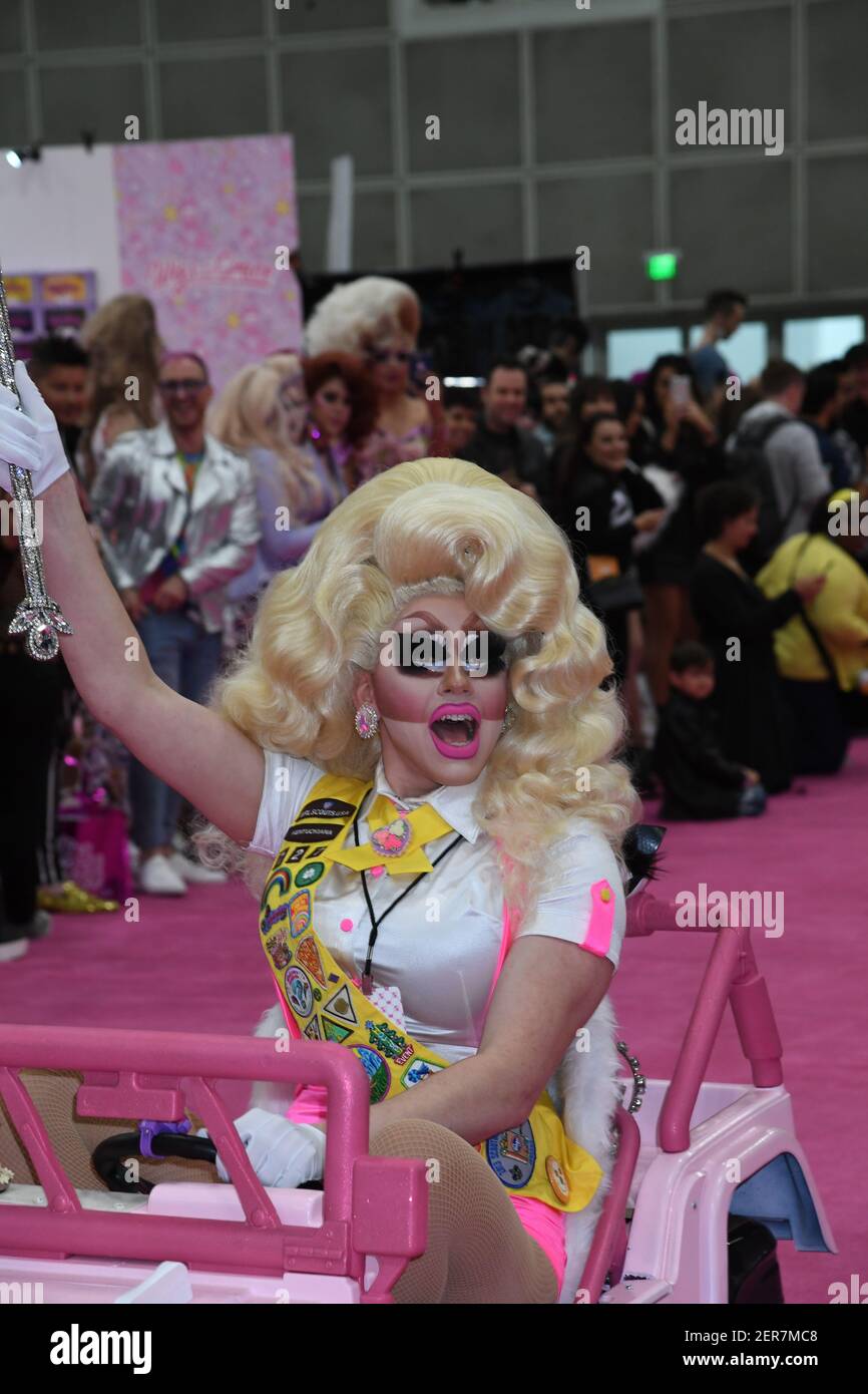 Trixie Mattel during the RuPaul DragCon Los Angeles, held at the Los ... Trixie Mattel during the RuPaul DragCon Los Angeles, held at the Los ...
