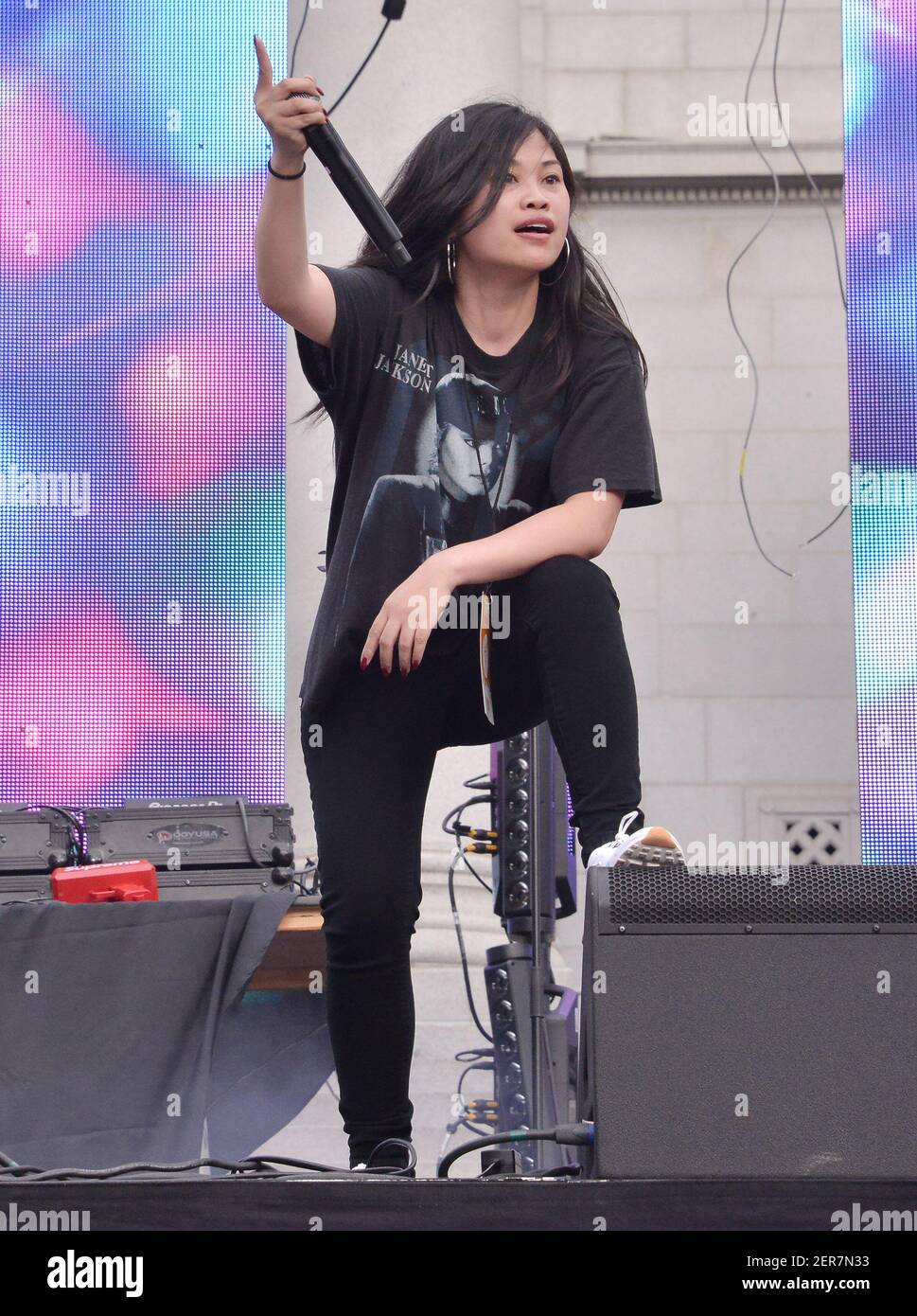 Rapper Ruby Ibarra at Identity LA 2018 held at the Los Angeles City ...