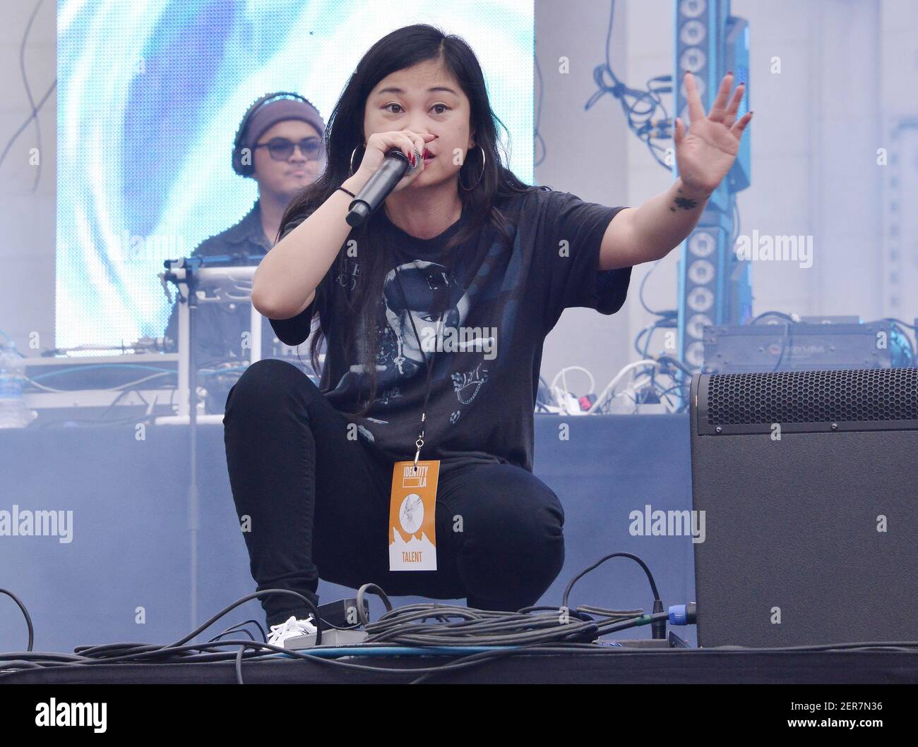 Rapper Ruby Ibarra at Identity LA 2018 held at the Los Angeles City ...