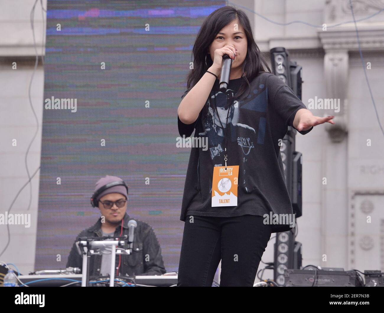 Rapper Ruby Ibarra at Identity LA 2018 held at the Los Angeles City ...